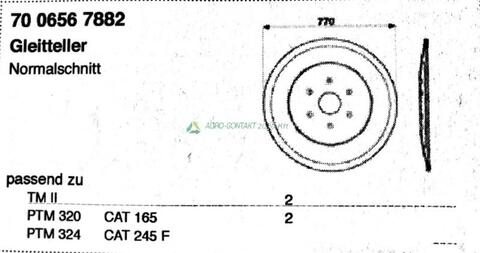 Sonstige Eredeti ,gyári Pöttinger CAT 185 kasza csúszótán · Landwirt.com