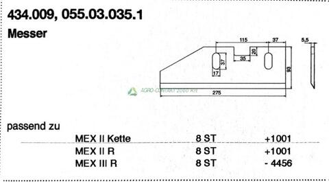 Sonstige Eredeti ,gyári Pöttinger Mex silózó kés · Landwirt.com