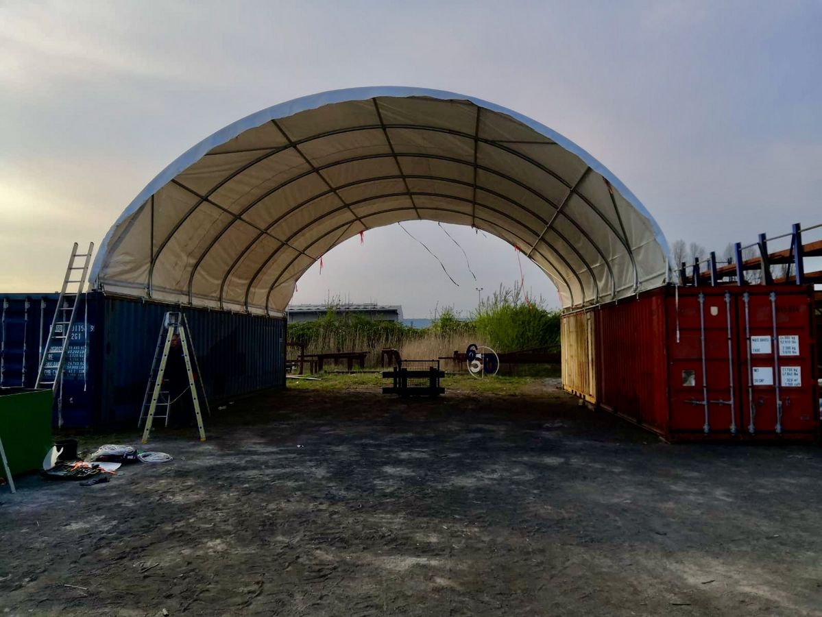 Sonstige Container berdachung 10 X 12 X 3 6 M Wei Nordhallen Sonstige Container berdachung 10 X 12 X 3 6 M Wei Nordhallen